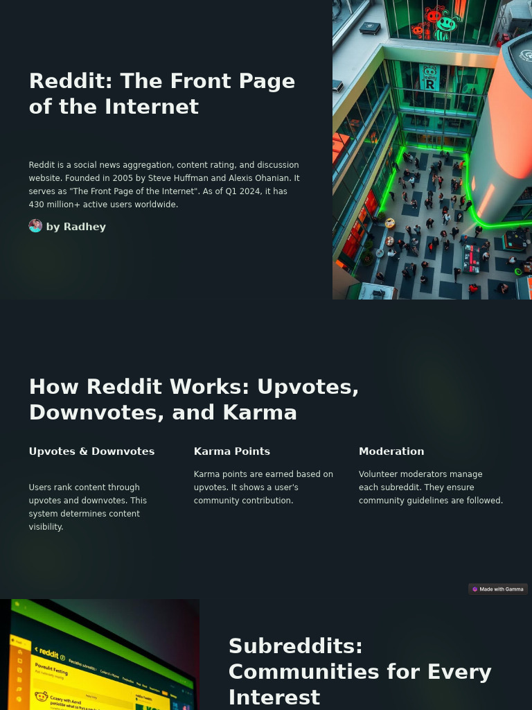 Reddit The Front Page of The Internet | PDF | Computer Mediated ...