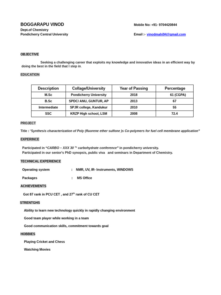 RESUME 123 (6) | PDF