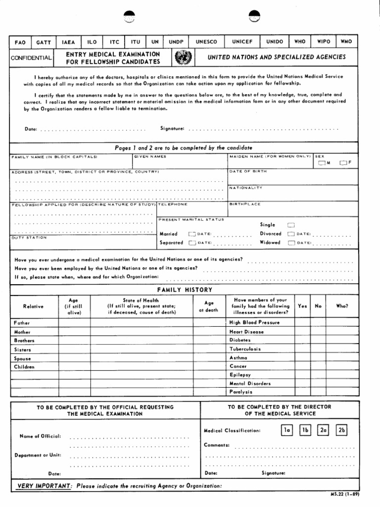 Medical Form | PDF