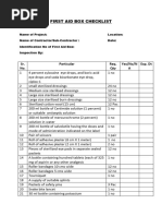 First Aid Items List As Per Factories Act and Rules | PDF