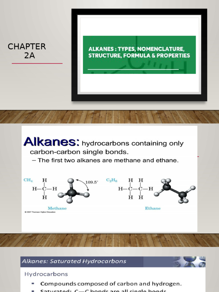 Chapter 2a-Alkanes-Nomenclature and Reaction | PDF