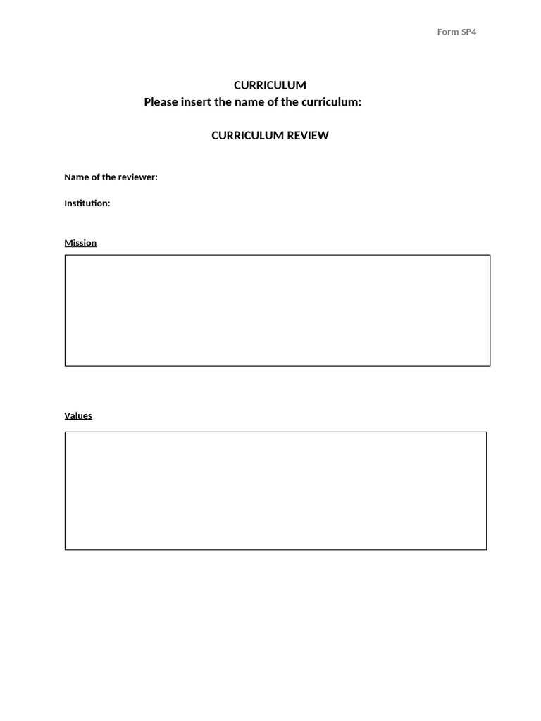 Obrazac SP4 | PDF | Curriculum | Cognition