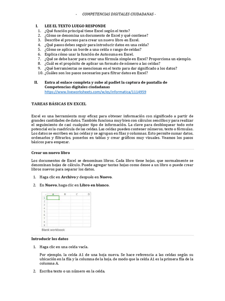 Funciones Basicas de Excel | PDF | Microsoft Excel | Botón (Computación)