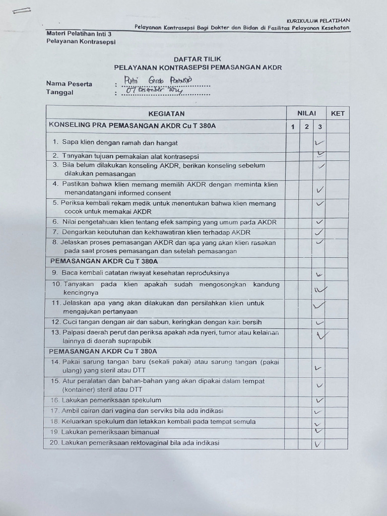 Pemasangan AKDR | PDF