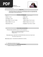 Resume Working Student Jollibee | PDF | Teachers | Learning