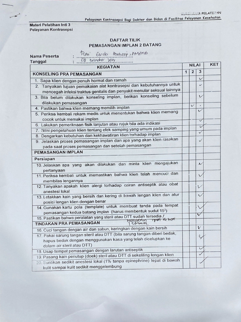 Pemasangan Implan | PDF
