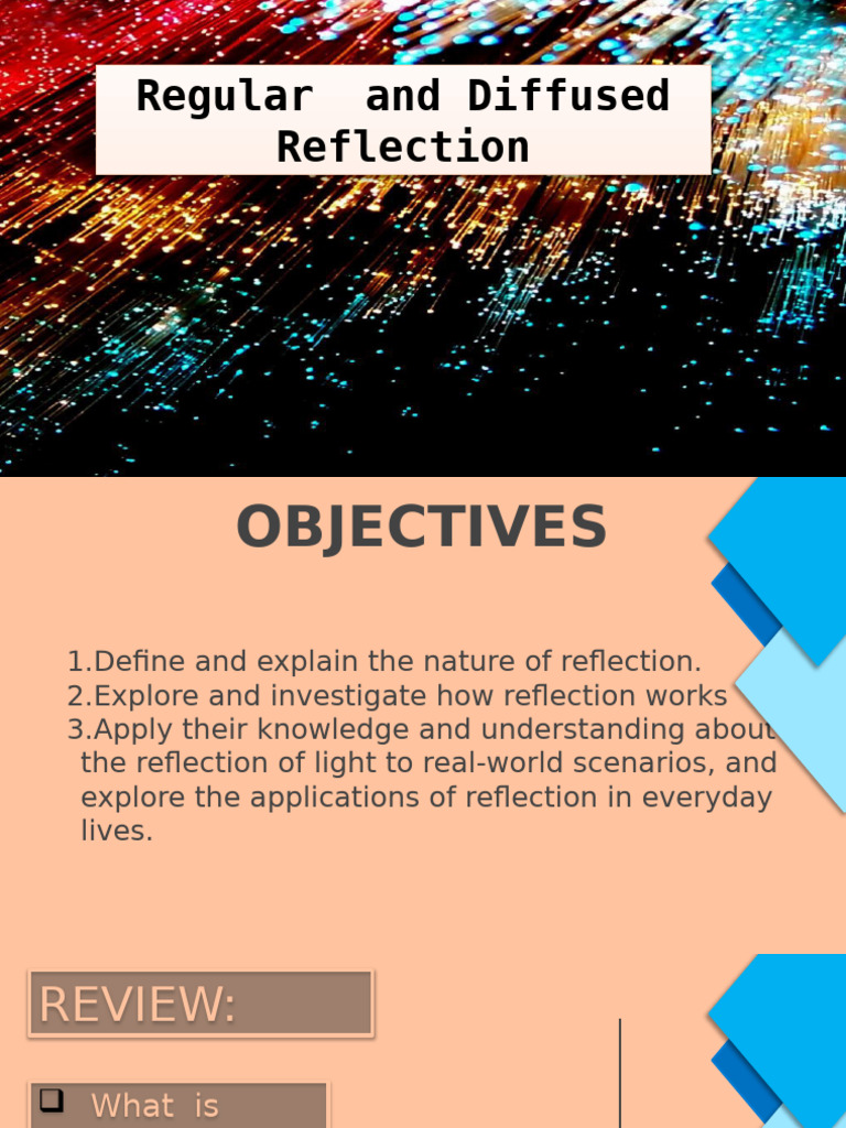 Regular-and-Irregular-reflection-of-light-1 | PDF | Light | Mirror