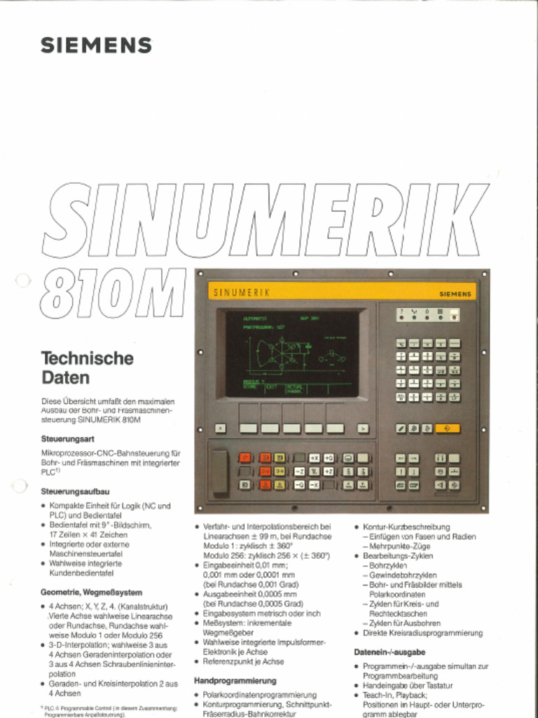 Sis Sinumerik 810m de | PDF