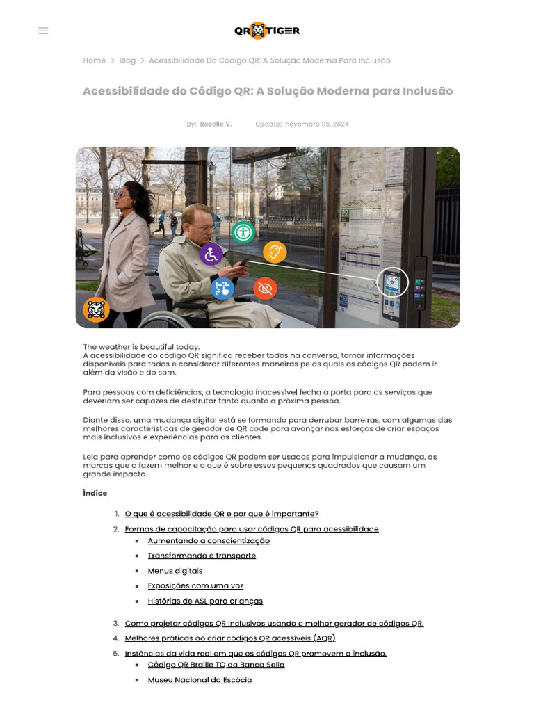 QR Codes e Acessibilidade | PDF