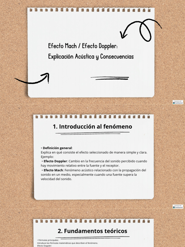 Efecto Mach Efecto Doppler, Explicacio | PDF