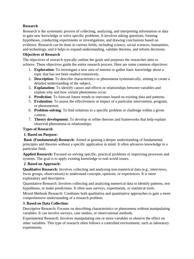 Research | PDF | Experiment | Quantitative Research