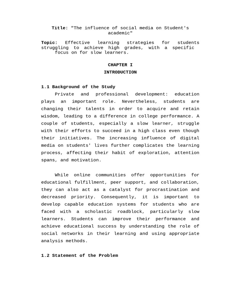 Jerome Practical Research - Chapter (1-3) | PDF | Learning | Methodology