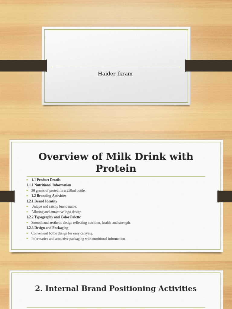 Milk Drink Brand Strategy Overview | PDF | Brand | Marketing