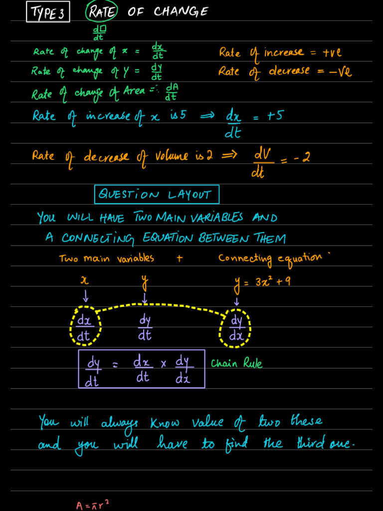 Understanding Rates of Change in Variables | PDF