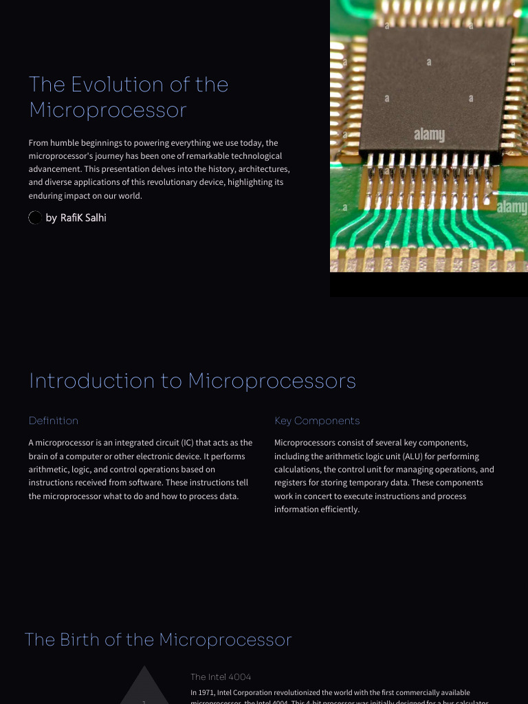 Microprocessor Evolution Overview | PDF | Central Processing Unit ...