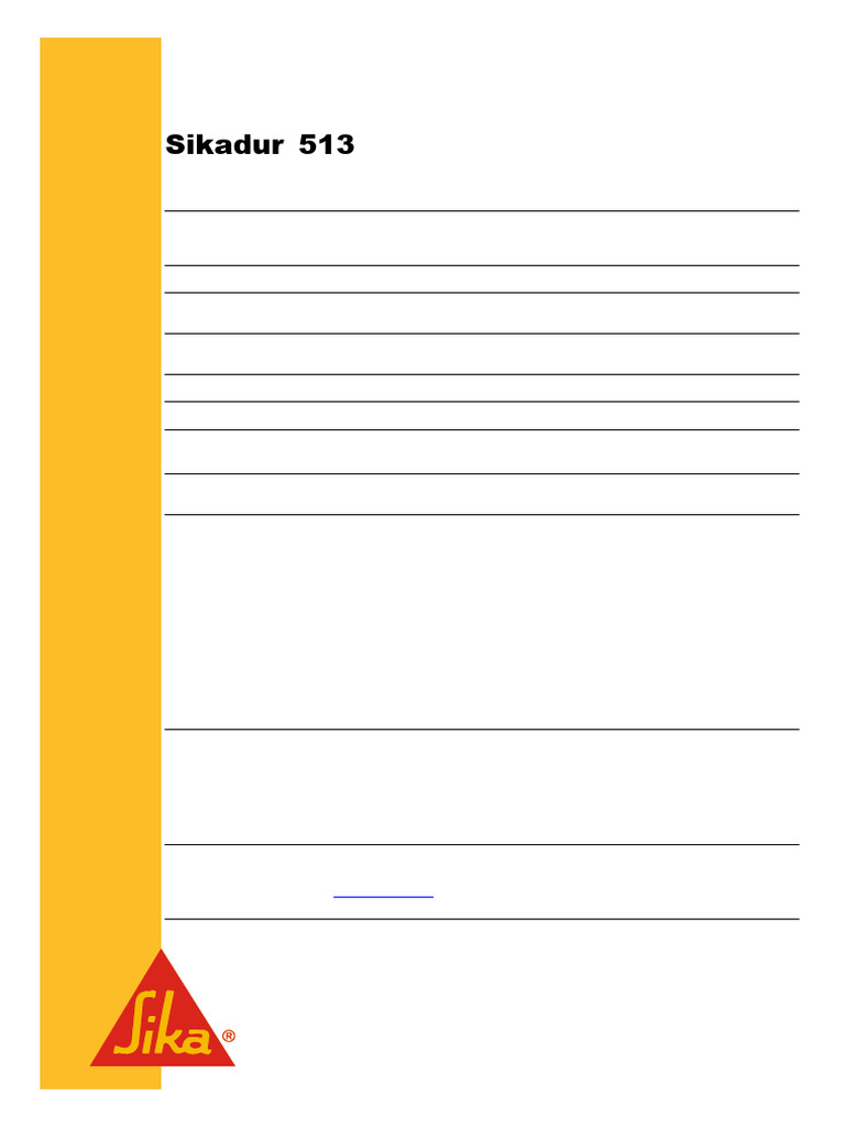 HT - Sikadur 513 | PDF