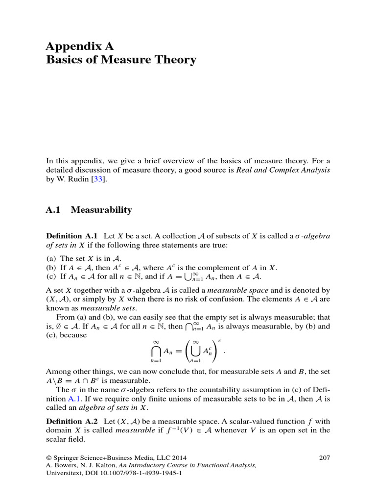 1 | PDF | Measure (Mathematics) | Function (Mathematics)