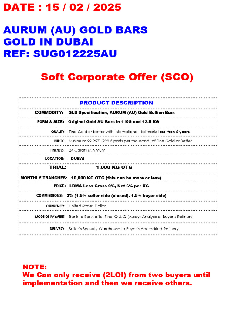 SCO GOLD IN DUBAI 999 real seller | PDF | Fineness | Gold