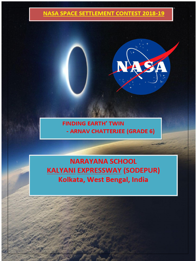 NASA Space Contest 2018 poem | PDF | Outer Space | Physical Sciences