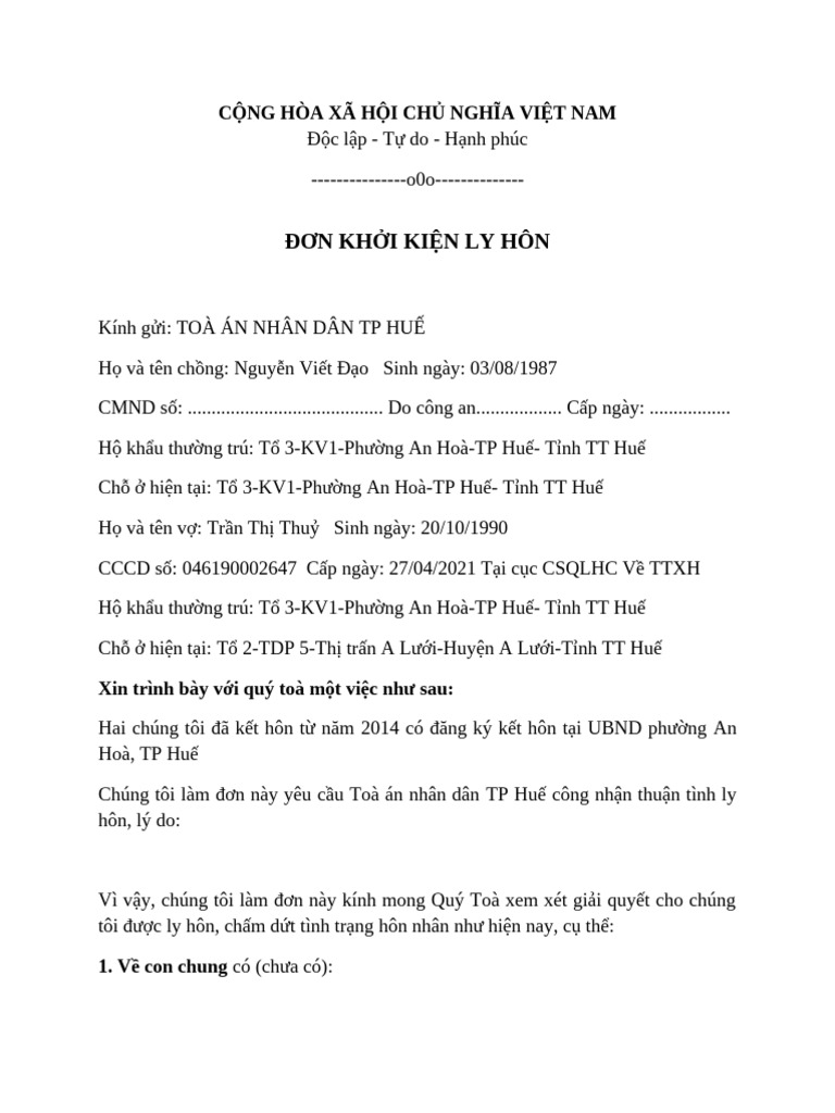 Mau Don Ly Hon Don Phuong | PDF