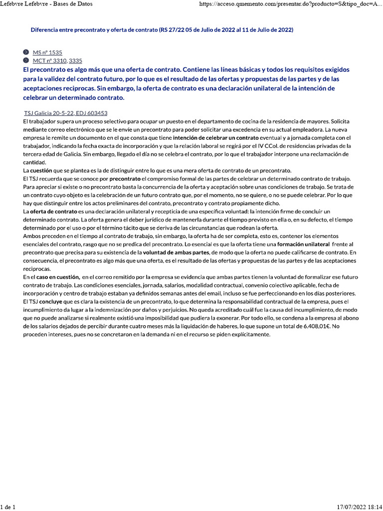 Bases de Datos Lefebvre Lefebvre | PDF