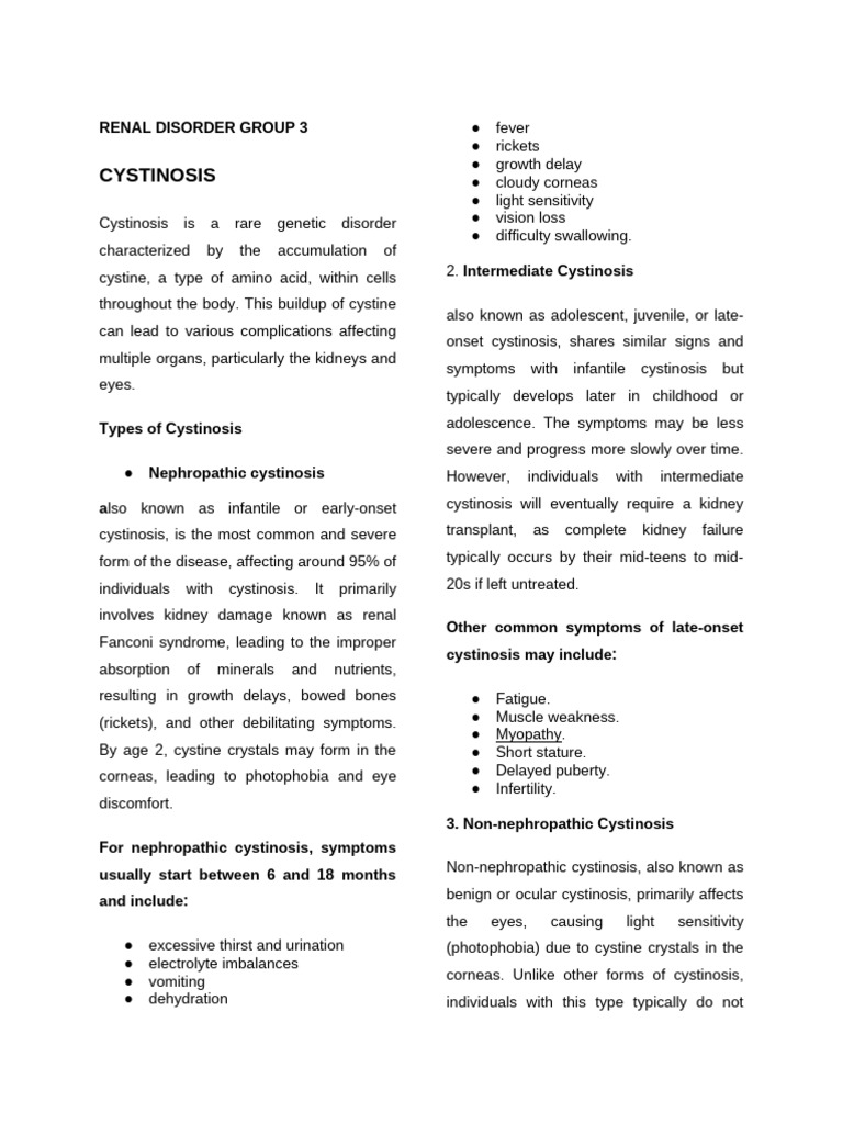 Renal Transes Disorder Group 3 | PDF | Medical Specialties | Clinical ...