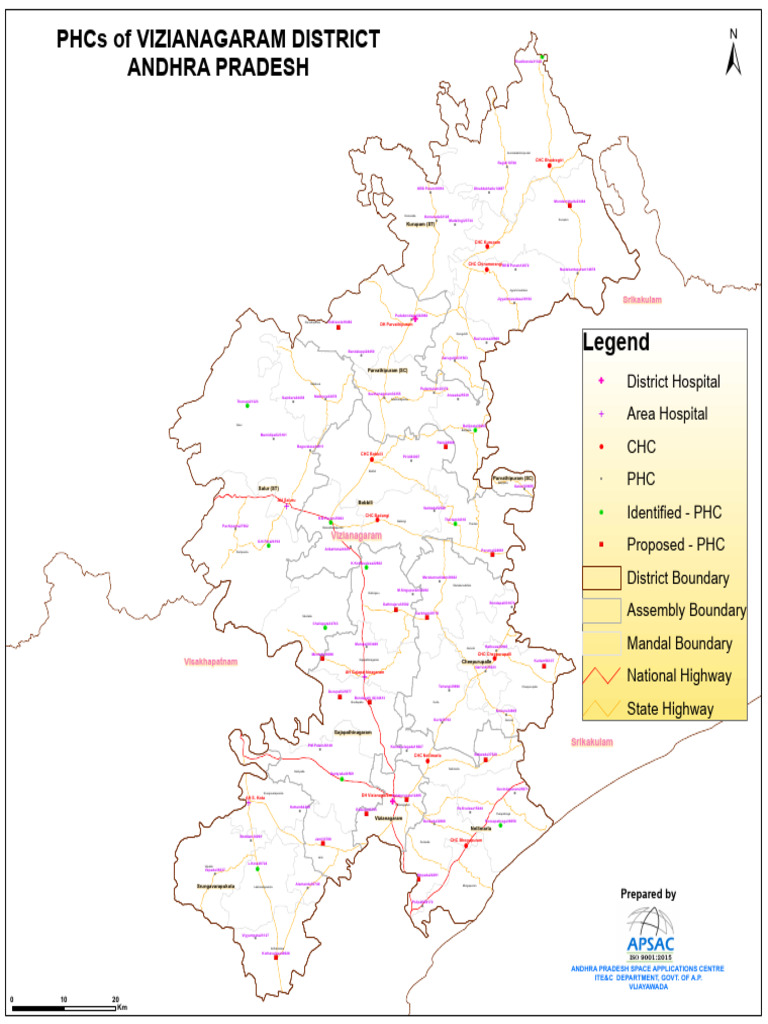 Vizianagaram PHCs Map, Andhra Pradesh | PDF