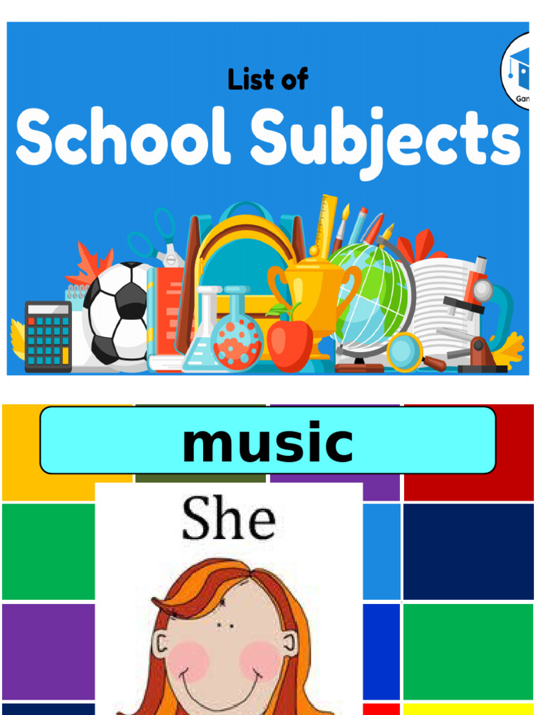 (New) School Subjects Hidden Picture | PDF