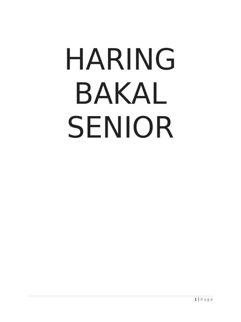 Haring Bakal | PDF