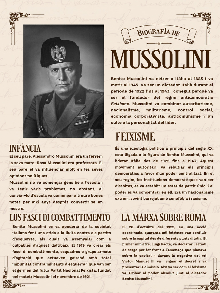 Benito Mussolini | PDF