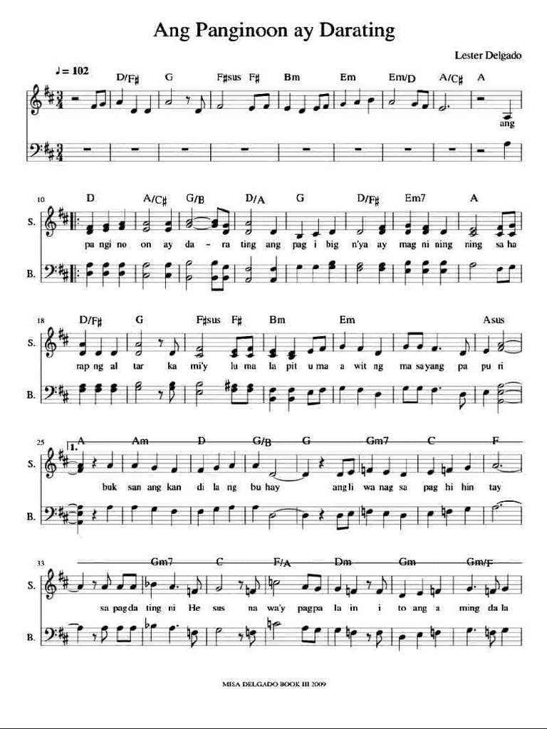 Ang Panginoo'y Ay Darating | PDF