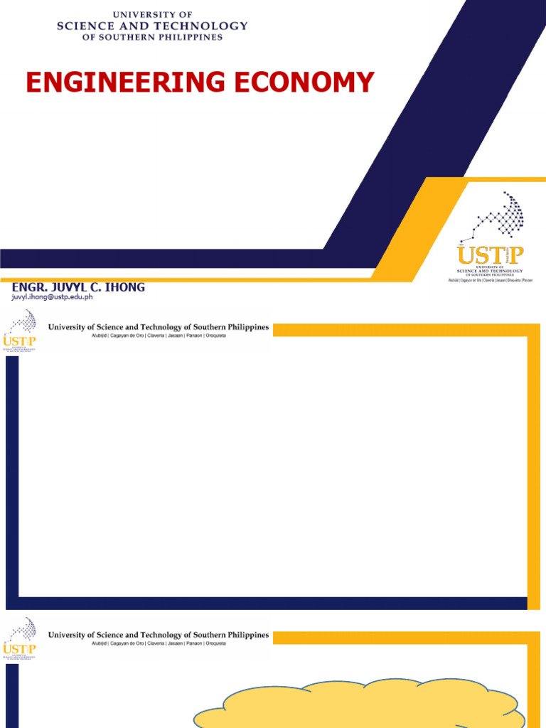 Topic 1 Introduction To Engineering Economy Pdf Cost Economics