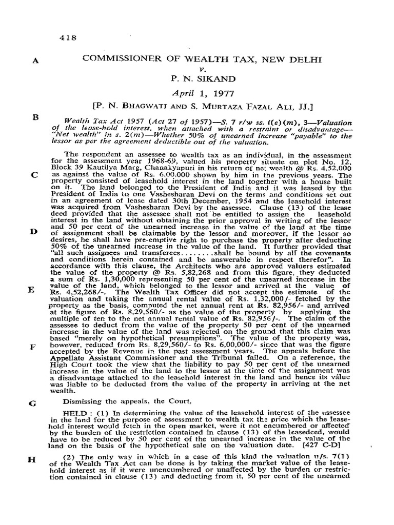 Admin - Judgement - File - Judgement - PDF - 1977 - Volume 3 - Part I ...