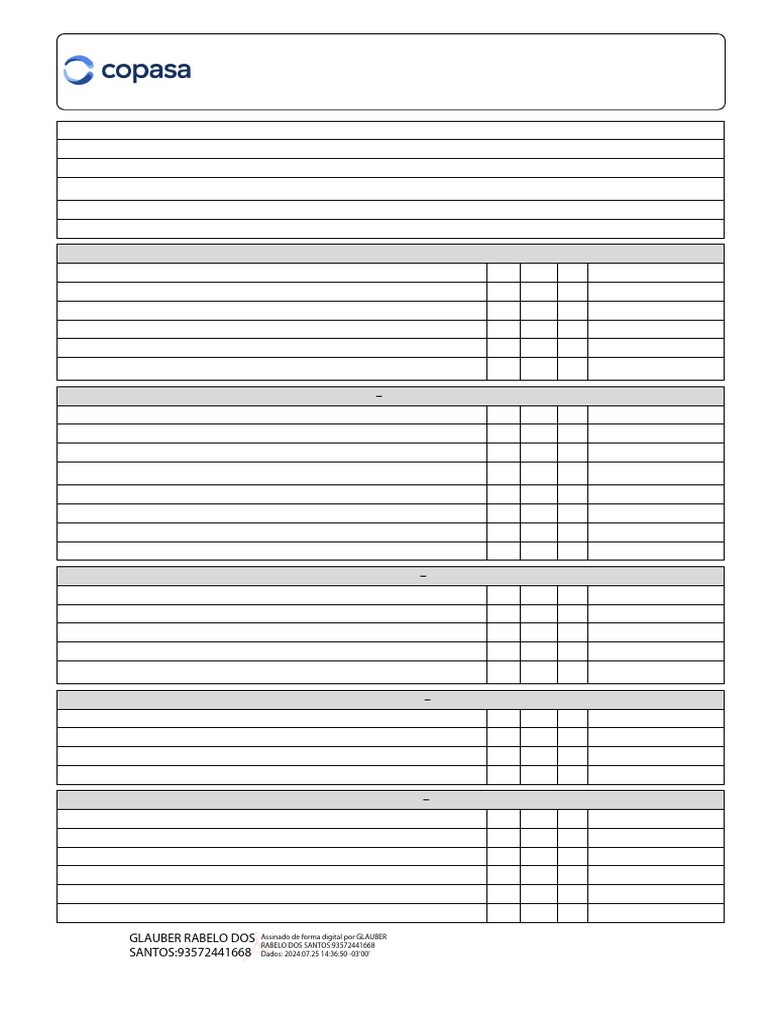 Checklist Canteiro For PES - 094 CSMG | PDF