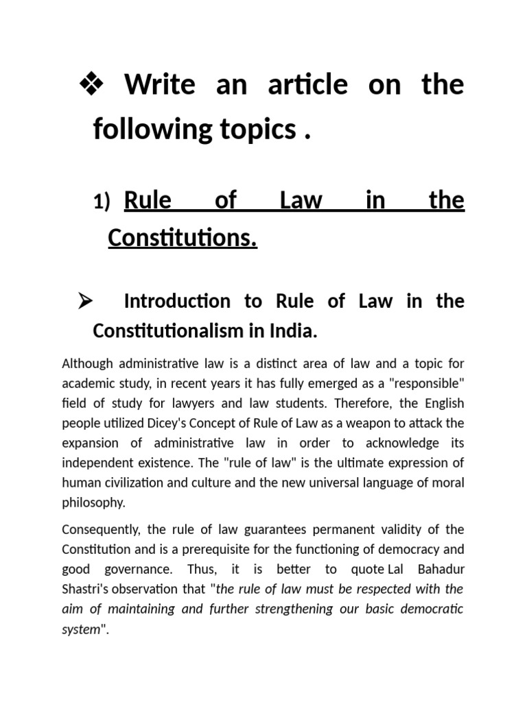 Comparative Public Law LLM | PDF | Rule Of Law | Constitution