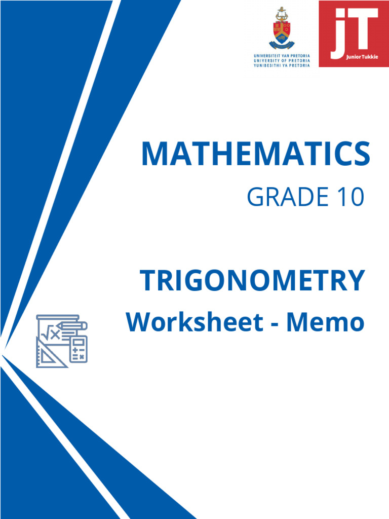Trig Grade 10 Worksheet Memo | PDF