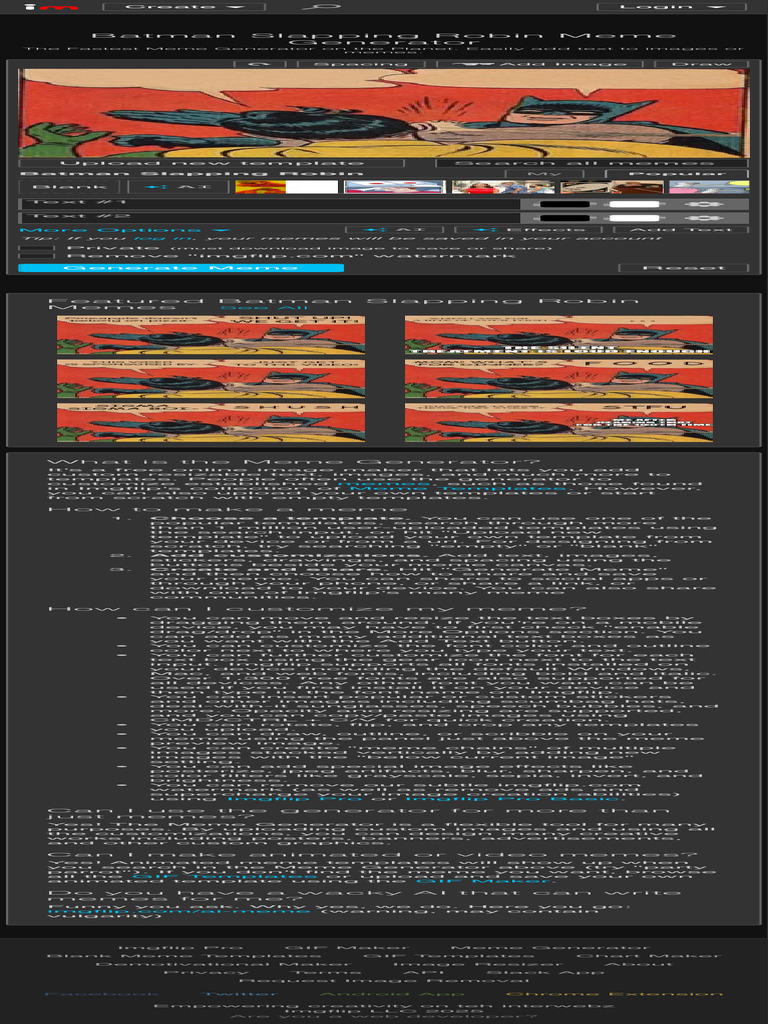 Batman Slapping Robin Meme Generator - Imgflip | PDF | Computing ...