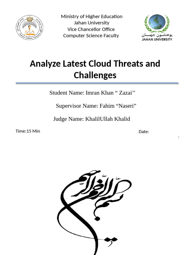 Cloud Threats Challenges | PDF | Cloud Computing | Security