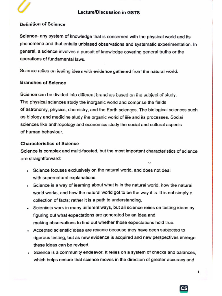 GSTS Module 1 | PDF