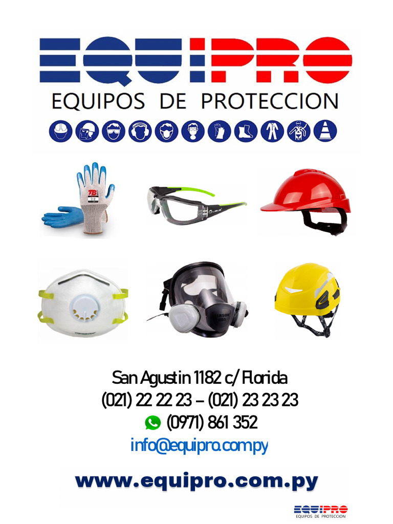 0 Catalogo Equipro 2025 | PDF | Guante | Química de polímeros