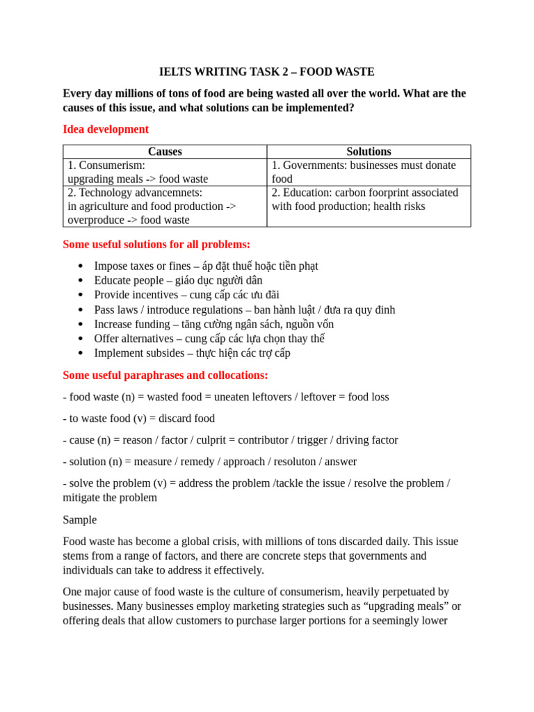 WT2 - Food waste | PDF
