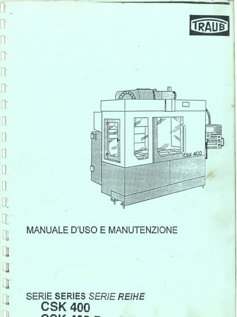 CSK 400 Manuale | PDF