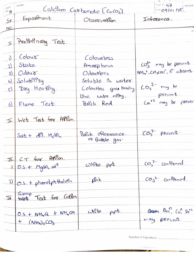 Calcium carbonate | PDF | Physical Chemistry | Molecules
