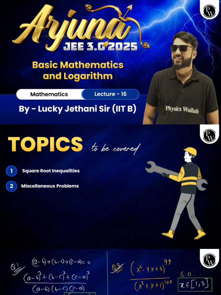 Basic Mathematics and Logarithm 16 _ Class Notes (1) | PDF