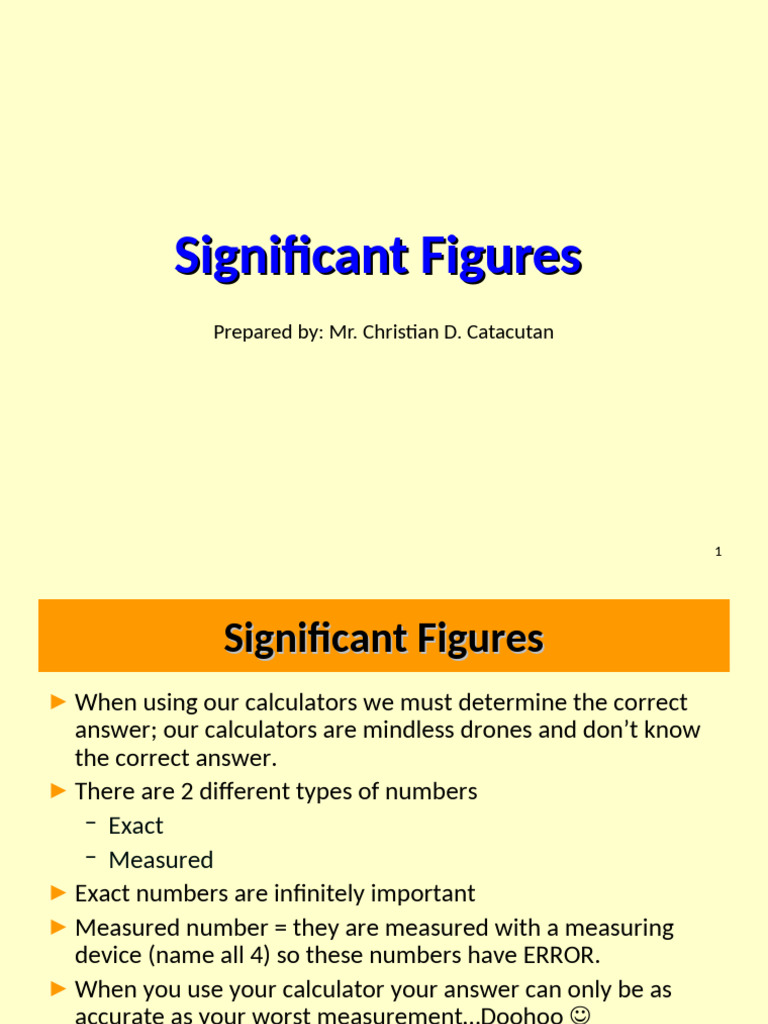 Signifant Figure Part 1 | PDF | Significant Figures | Mathematics