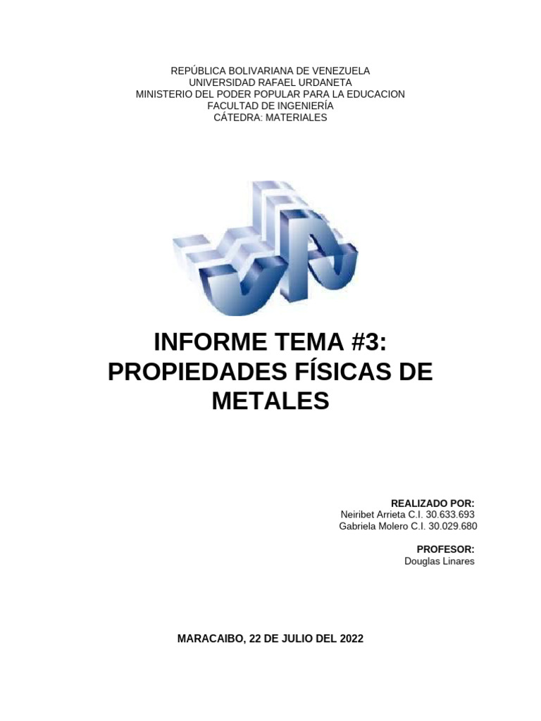 Trabajo de Materiales | PDF | Aleación | Rieles