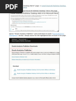 How To Install BI Publisher Word Plugin | PDF