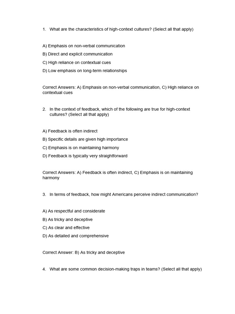 Assignment Questions Week 2 | PDF | Communication | Nonverbal Communication