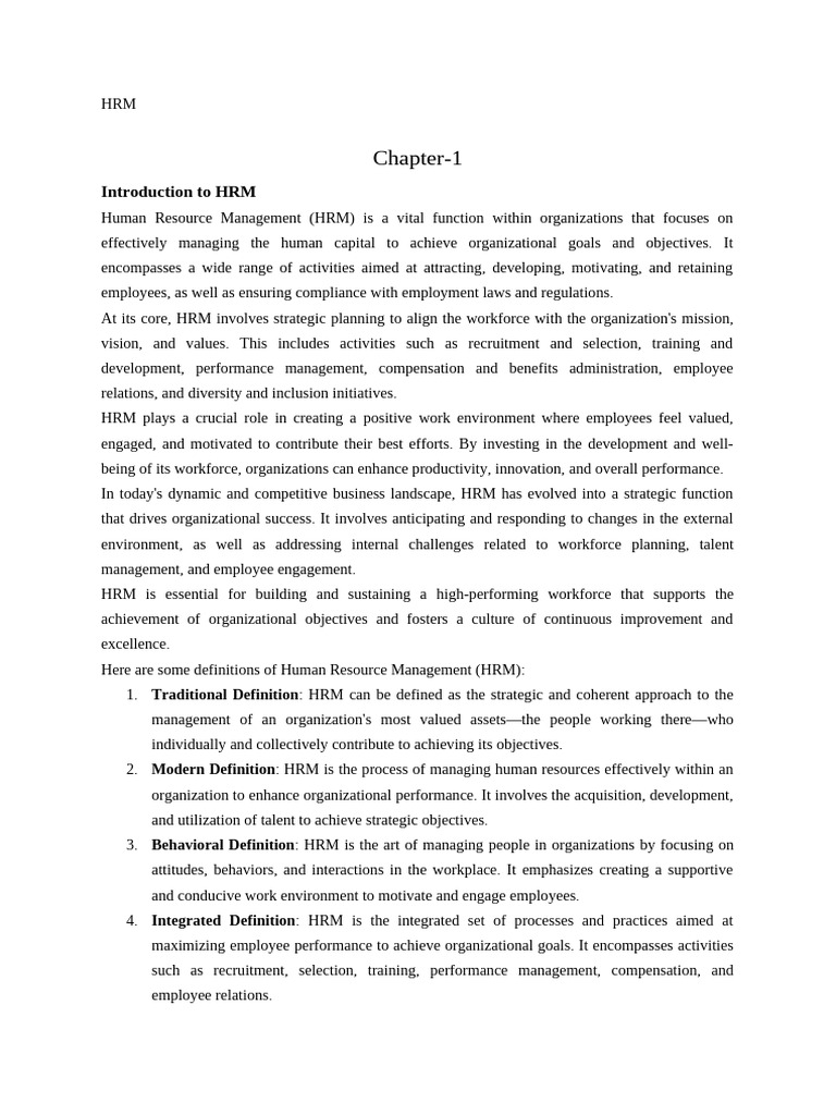 HRM (4) (1) | PDF | Human Resource Management | Employee Retention
