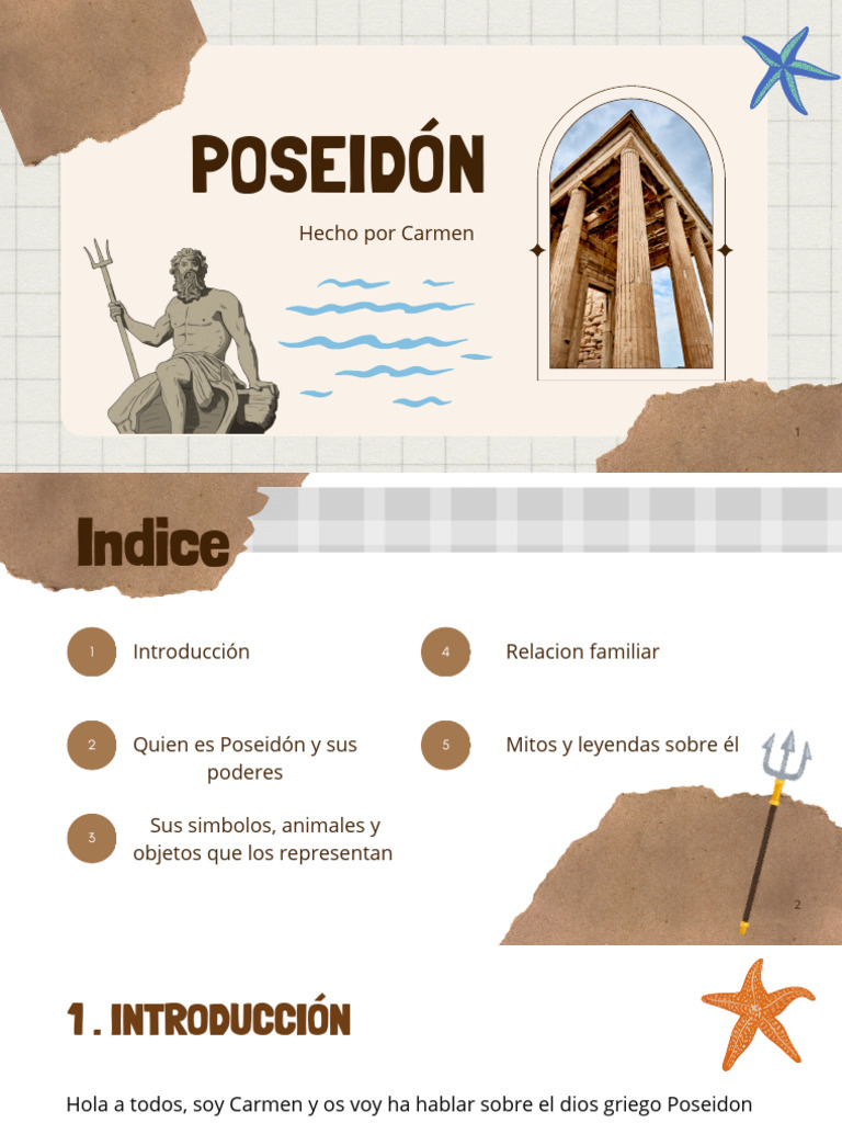 Poseidon | PDF | Mitología griega | Deidades griegas